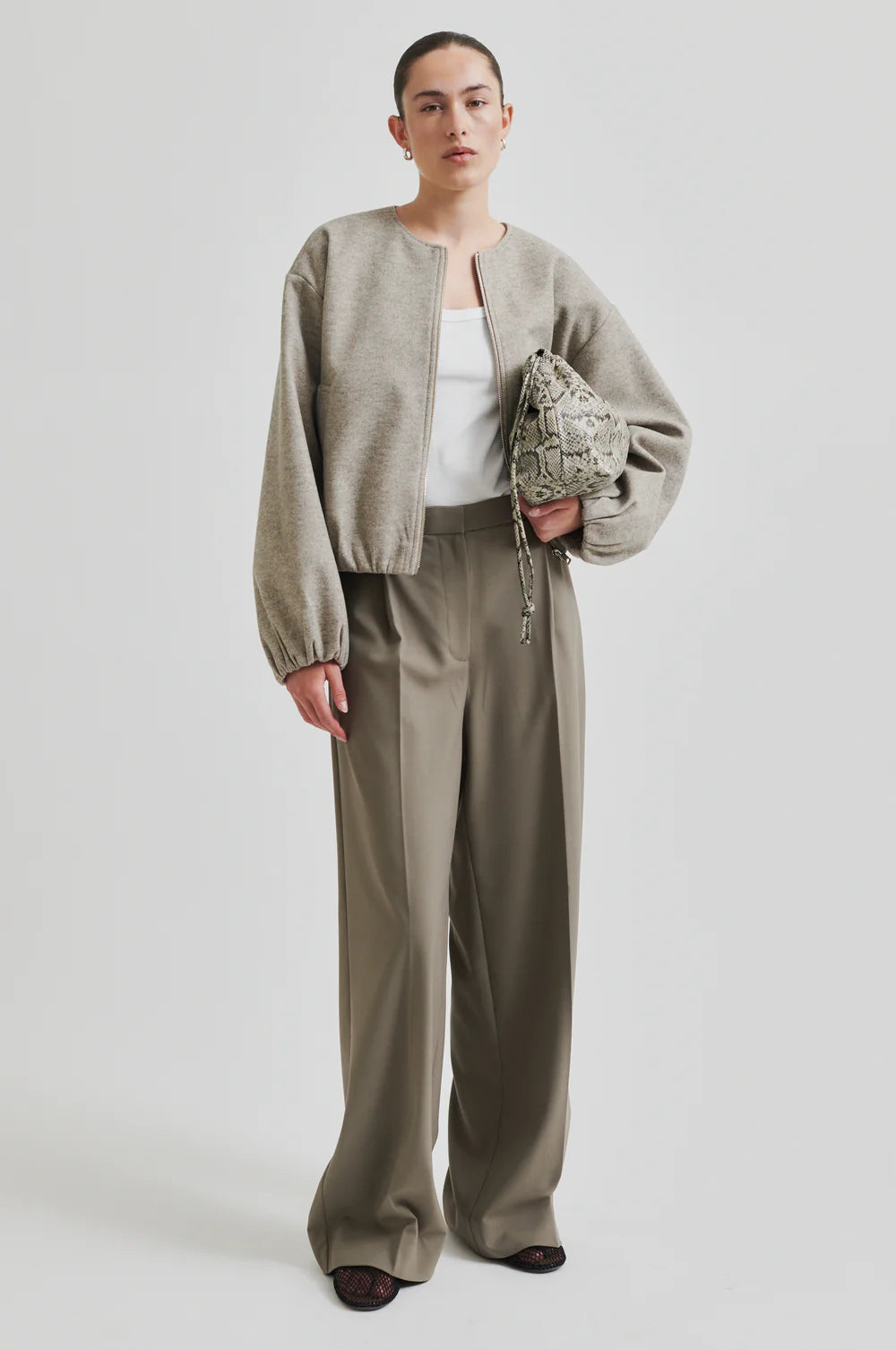 Dex Jacket in Beige Melange | Second Female | Joli Clothing NI ...